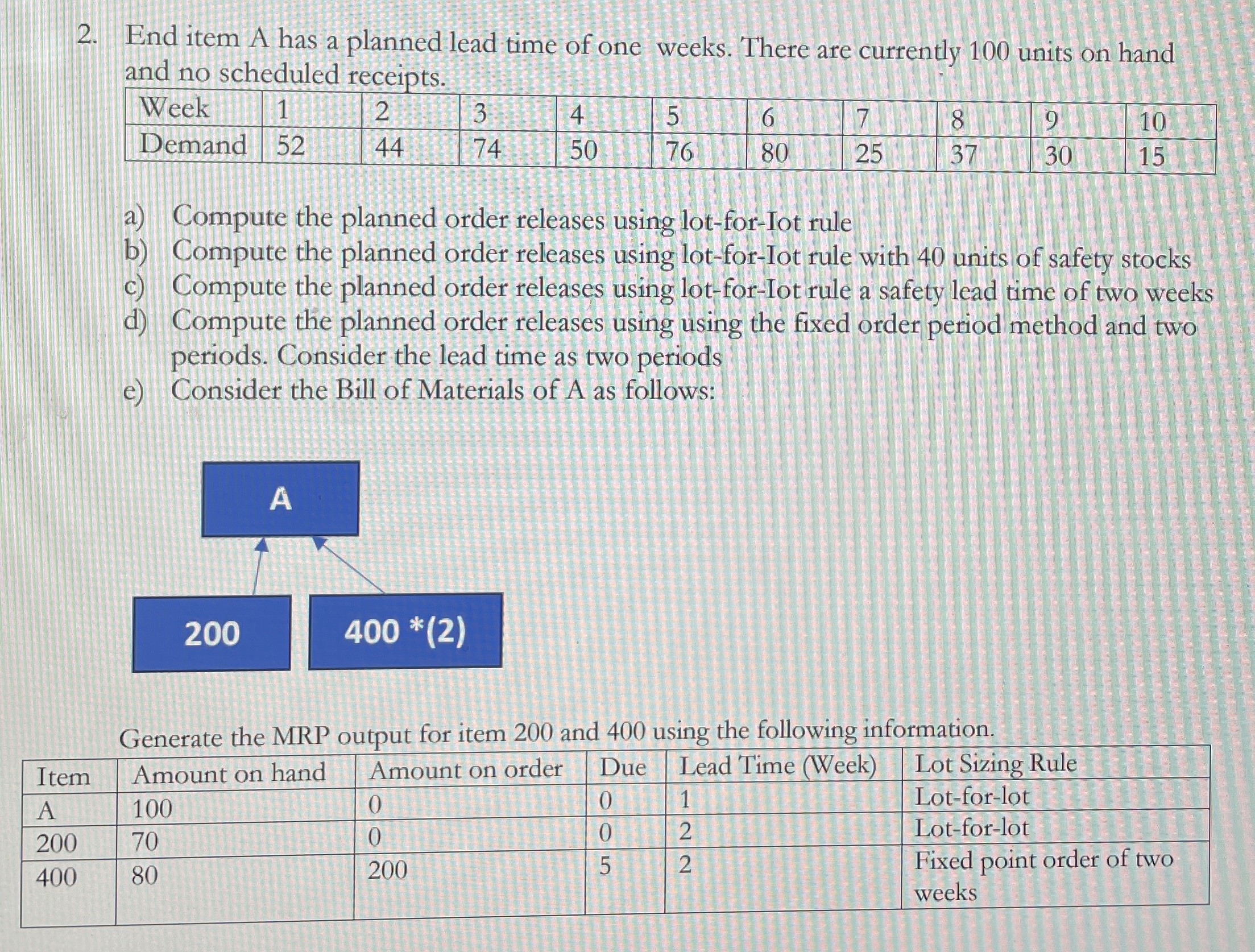 Solved Please solve each part with easy to read steps | Chegg.com