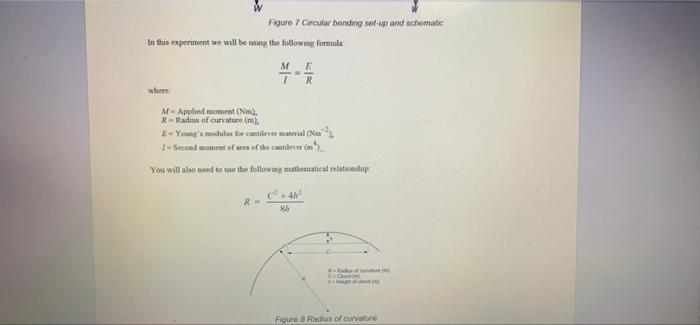 Solved Experiment 4: Circular Bending In this experiment, we | Chegg.com