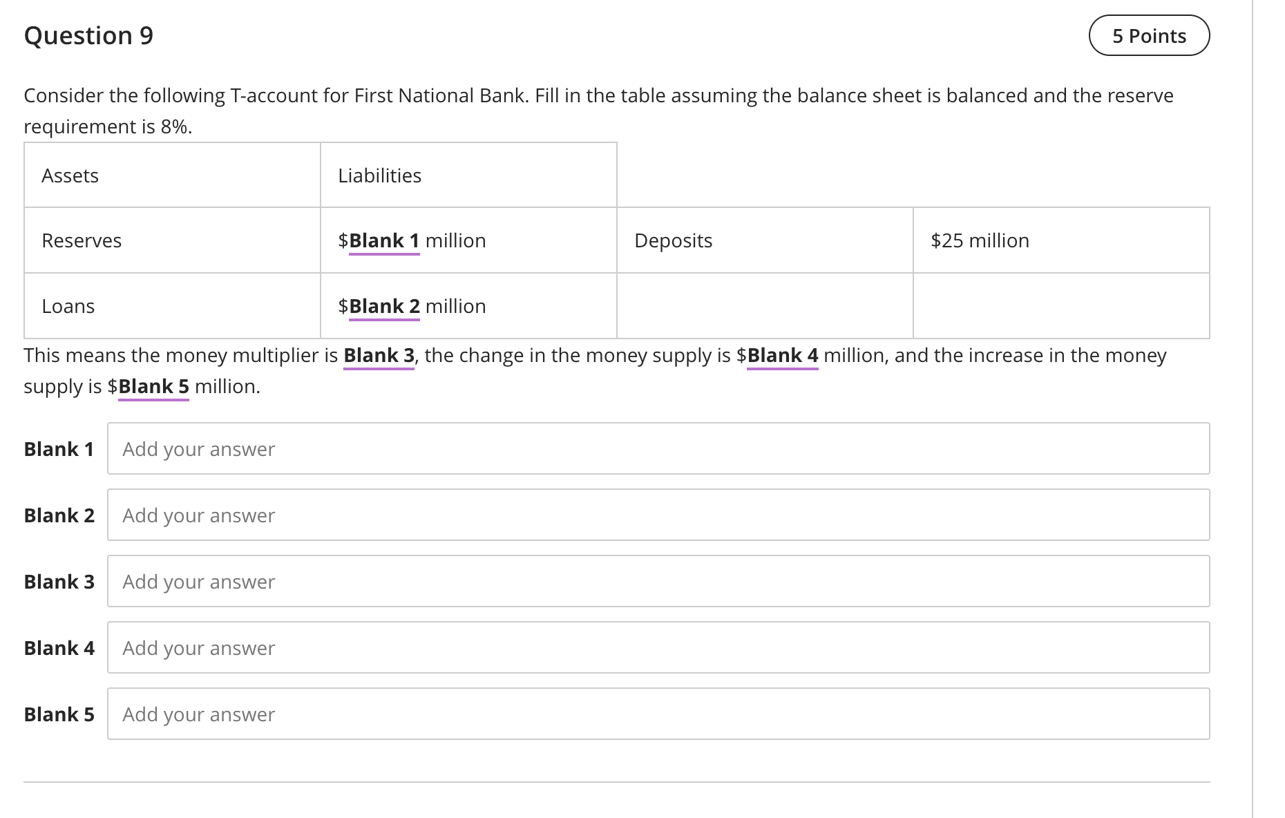 Solved Question 9Consider the following T-account for First | Chegg.com