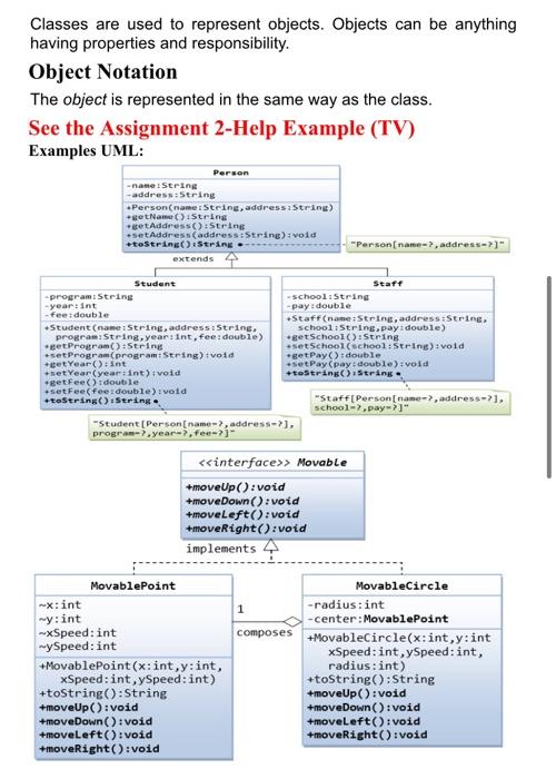 Solved Problem: Implement one of the following java OOP | Chegg.com