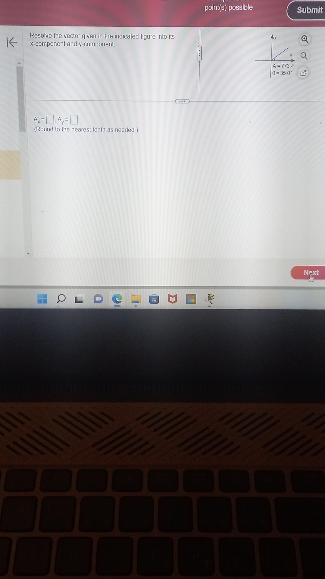 Solved Resolve the vector given in the indicated figure into | Chegg.com