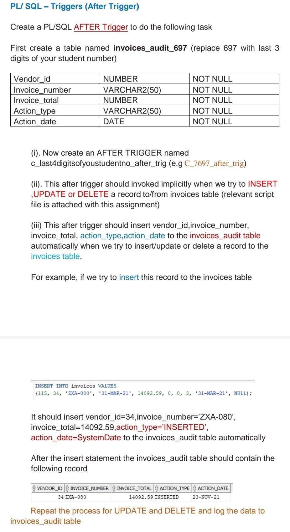 Solved DROP TABLE invoices; DROP TABLE invoices_audit; -- | Chegg.com