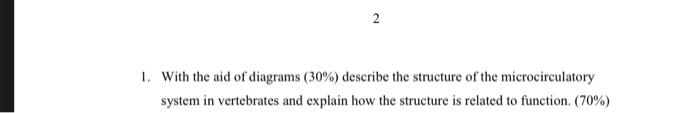 1. With the aid of diagrams ( 30%) describe the | Chegg.com