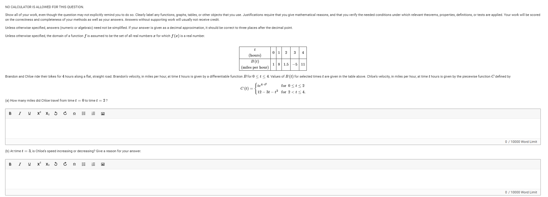 Solved NO CALCULATOR IS ALLOWED FOR THIS QUESTION.on the | Chegg.com