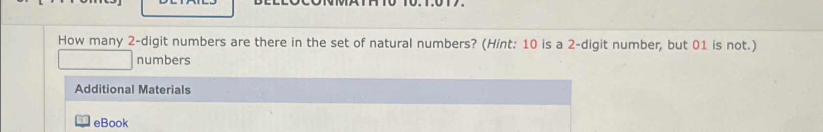 Solved How many 2-digit numbers are there in the set of | Chegg.com
