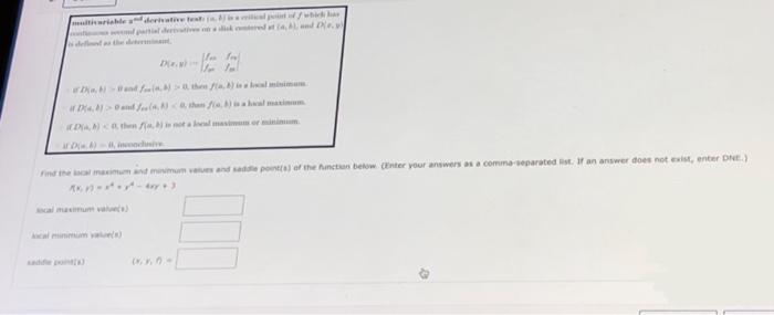 Solved xxin=x4+r4−4r+3 Axini minimum watir(s) (n,n,0) | Chegg.com