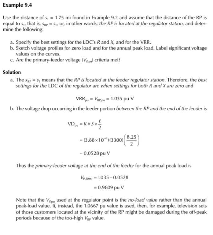Solved 9.6 ﻿Repeat Example 9.4, ﻿assuming 336.4 ﻿kcmil ACSR | Chegg.com