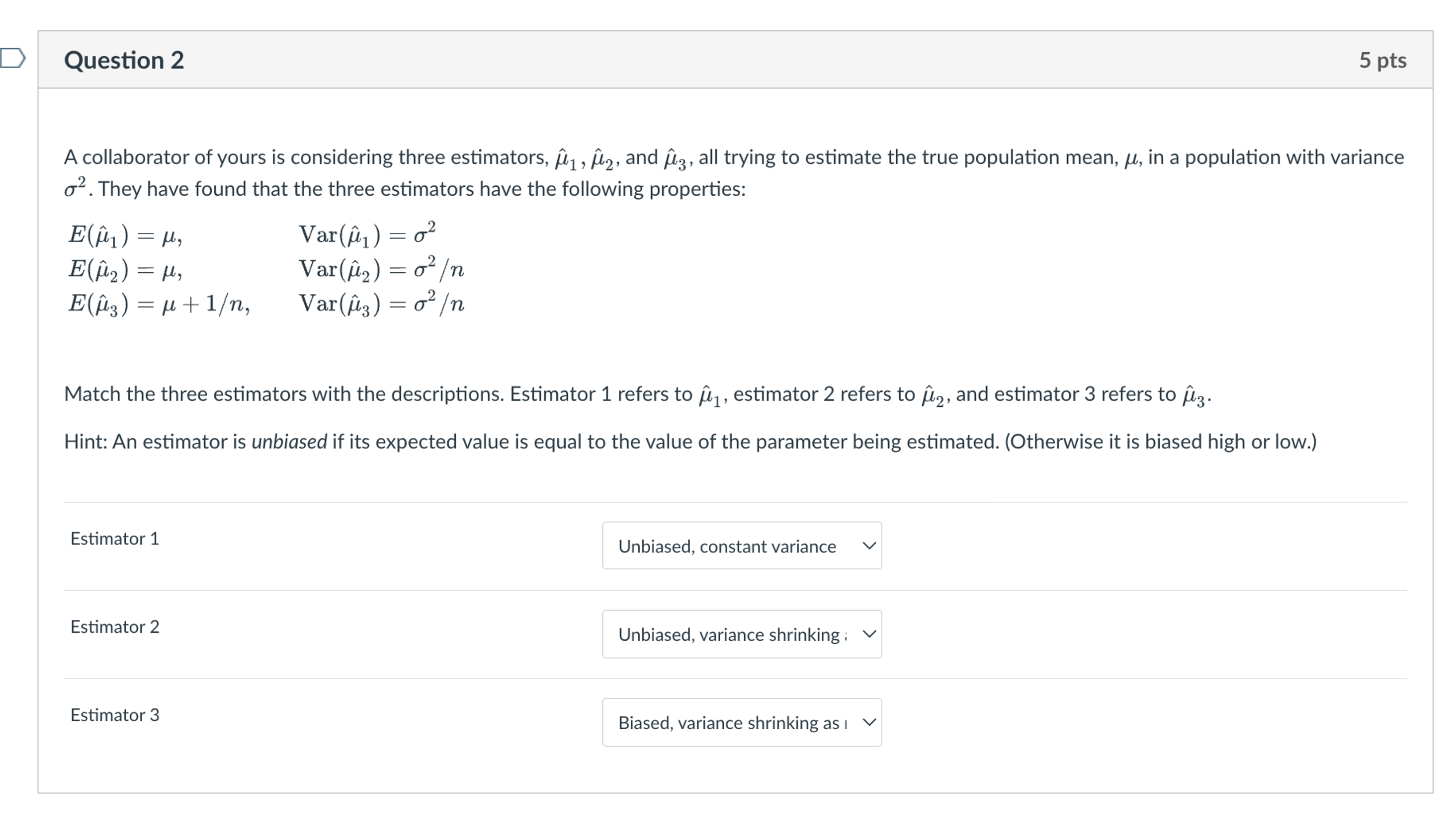 Solved Question 2A collaborator of yours is considering | Chegg.com
