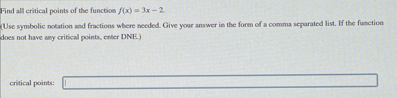 Solved Find all critical points of the function | Chegg.com