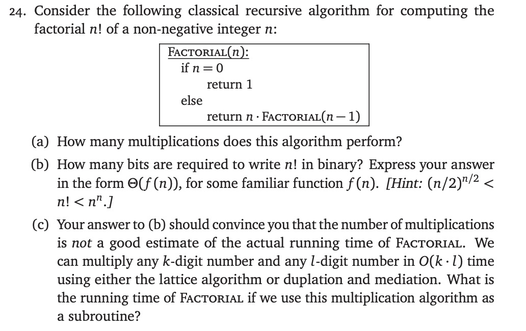 Solved For (a), ﻿write down the number of multiplications in | Chegg.com