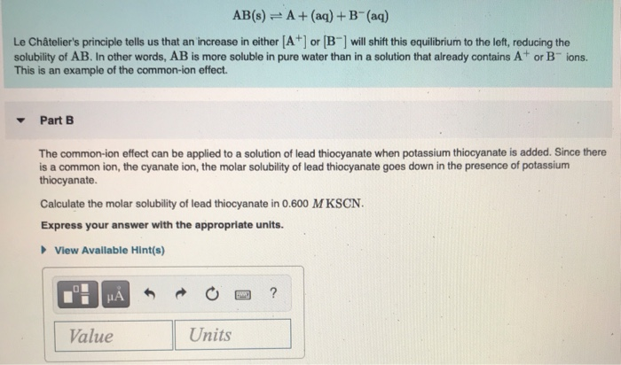 Solved Review 1 Constants Periodic Table Lead thiocyanate, | Chegg.com