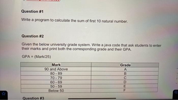 Solved Write a program to calculate the sum of first 10 | Chegg.com