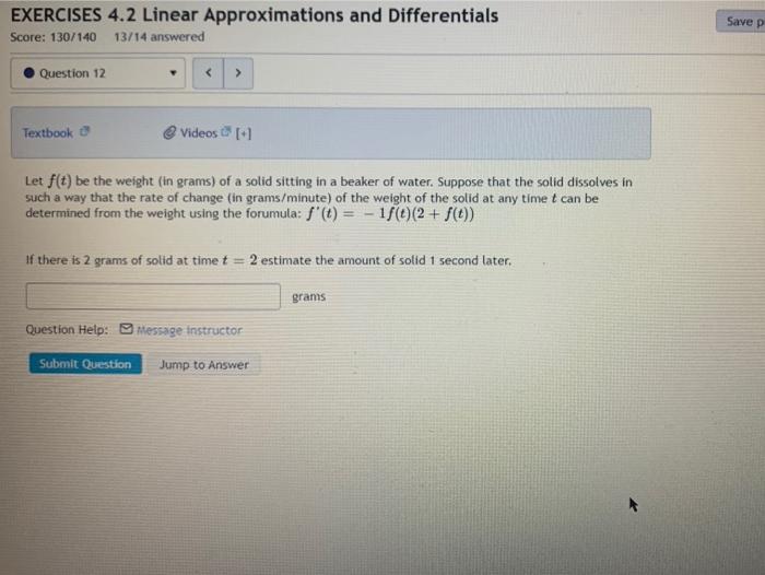 Solved EXERCISES 4.2 Linear Approximations and Differentials | Chegg.com