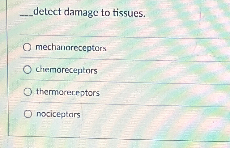 Solved q, ﻿detect damage to | Chegg.com