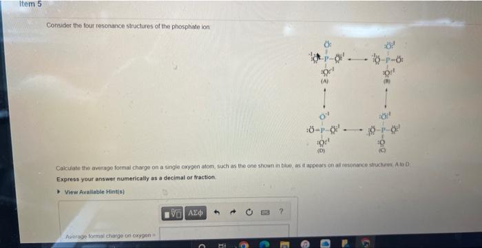 Solved Consides the four resonance structures of the | Chegg.com