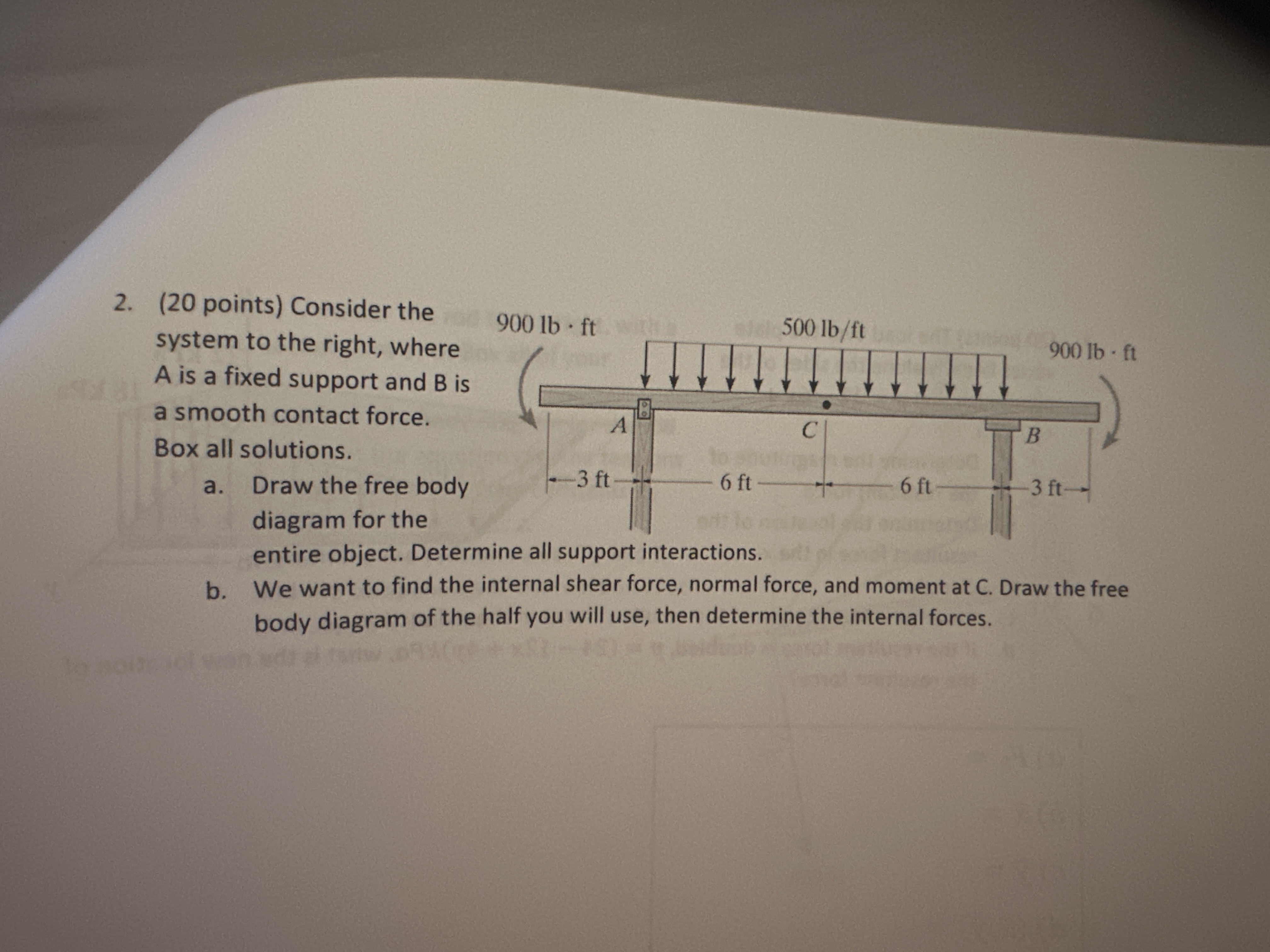 Solved (20 ﻿points) ﻿Consider the system to ﻿the right, | Chegg.com
