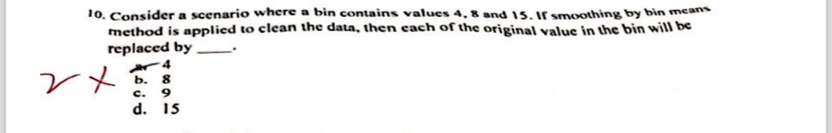 Solved Consider a scenario where a bin contains values 4,8 | Chegg.com
