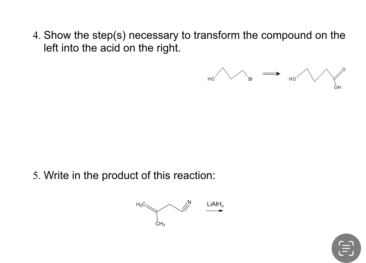 Solved Show the step(s) ﻿necessary to transform the compound | Chegg.com