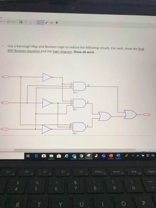 Solved • Use a Karnaugh Map and Boolean Logic to reduce the | Chegg.com