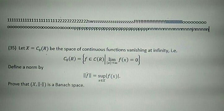 Solved functional analysis.. please step by step and explain | Chegg.com