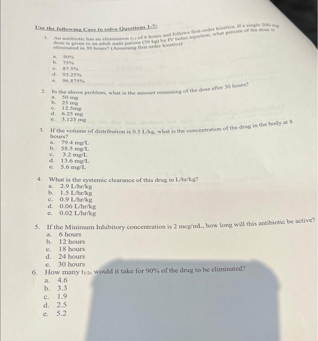 Solved Use the following Case to solve Ouestions 1.7 1. | Chegg.com