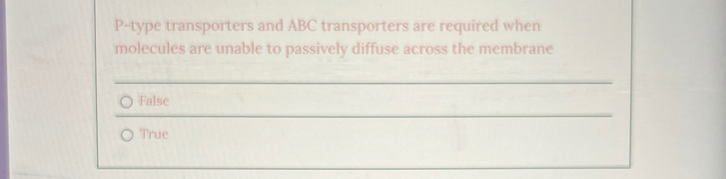 Solved P-type transporters and ABC transporters are required | Chegg.com