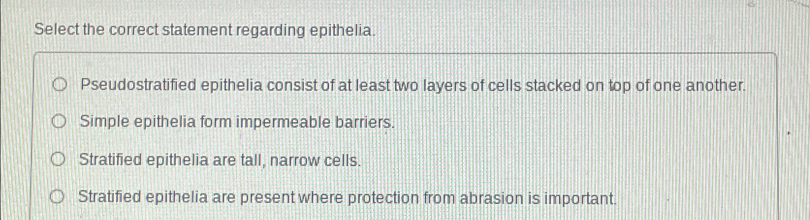 Solved Select the correct statement regarding | Chegg.com