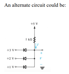 Solved An alternate circuit could be:Find the voltage V and | Chegg.com