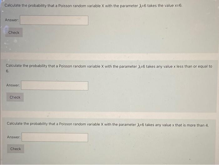 Solved Calculate the expected value of a Poisson random | Chegg.com