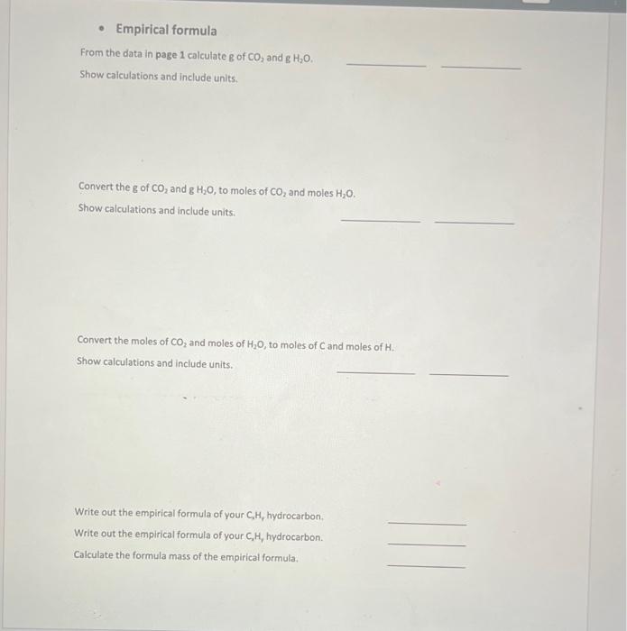 Solved You have a clear liquid substance of unknown formula, | Chegg.com