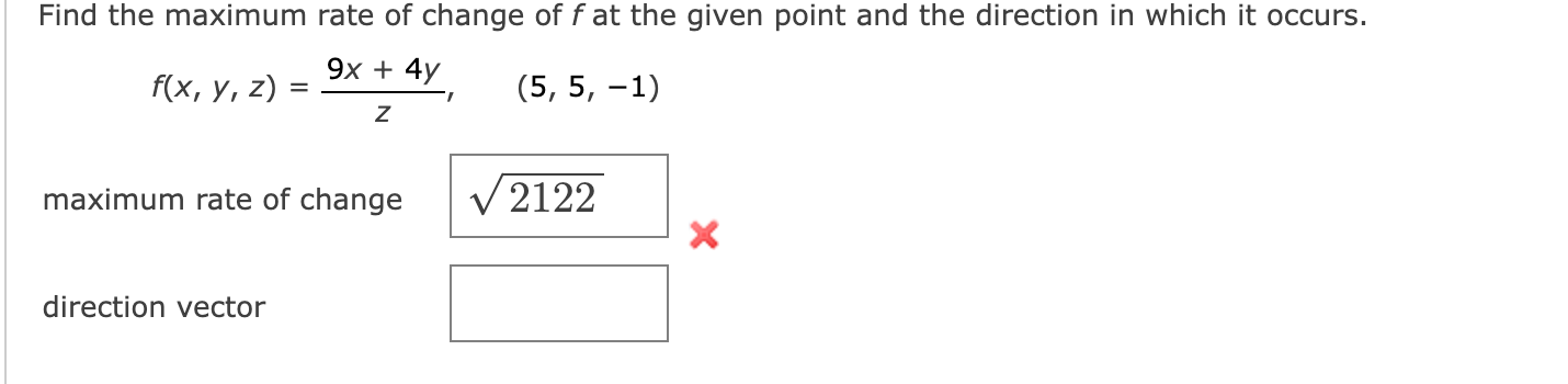 Solved Find the maximum rate of change of f ﻿at the given | Chegg.com