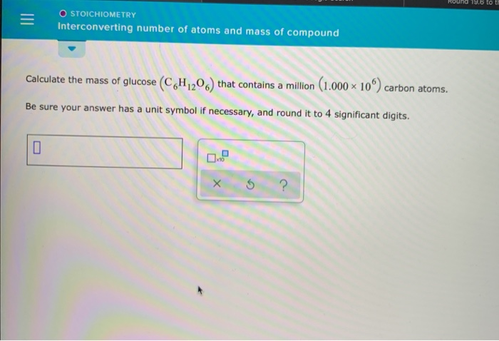 Solved O STOICHIOMETRY Interconverting number of atoms and | Chegg.com