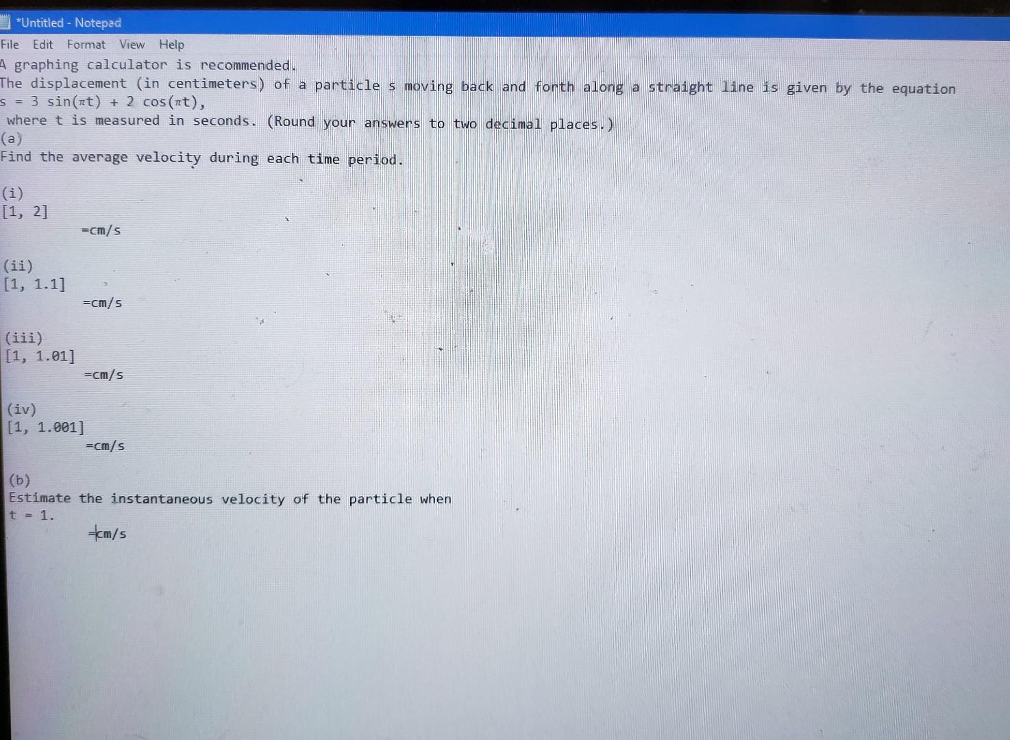 Solved *Untitled - Notepad File Edit Format View Help A | Chegg.com | Chegg.com