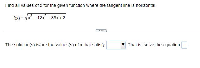 Solved Find all values of x ﻿for the given function where | Chegg.com