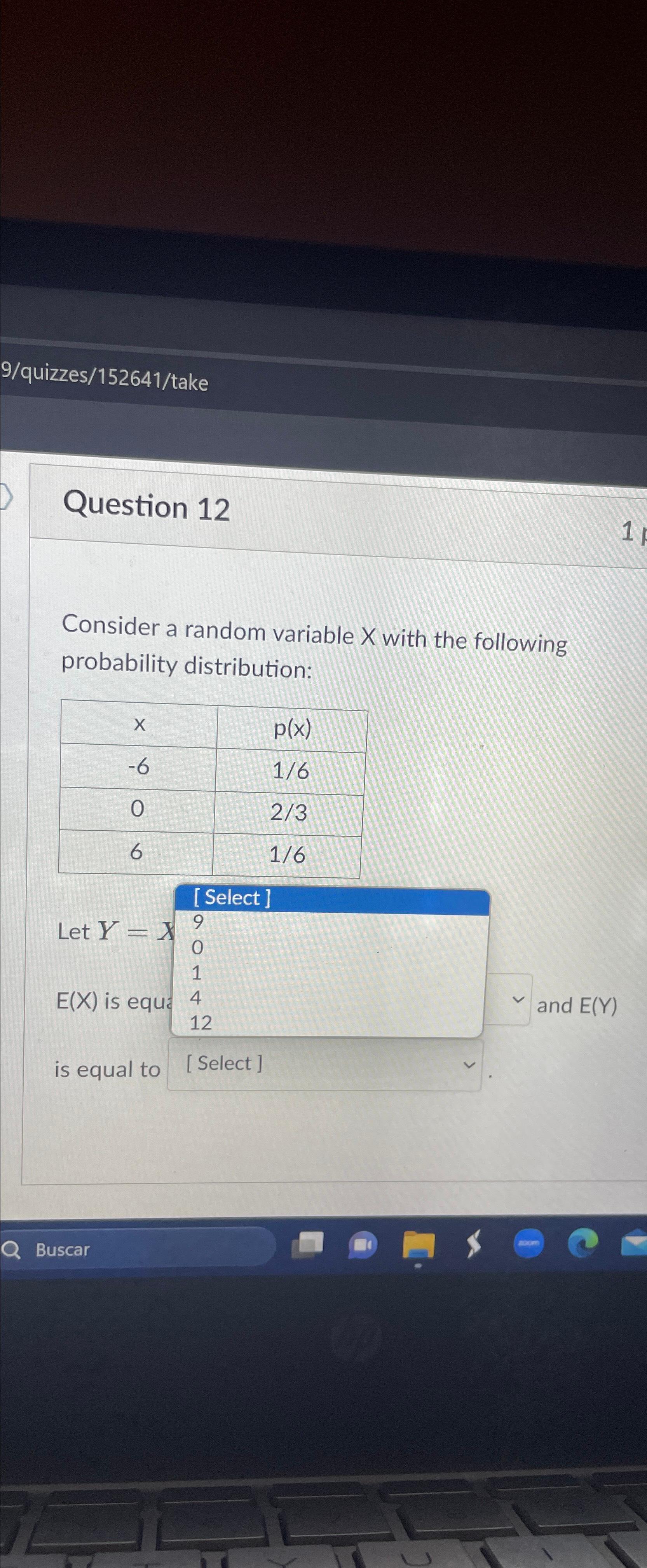 Question 12Consider a random variable x with the | Chegg.com Question 12Consider a random variable x with the | Chegg.com
