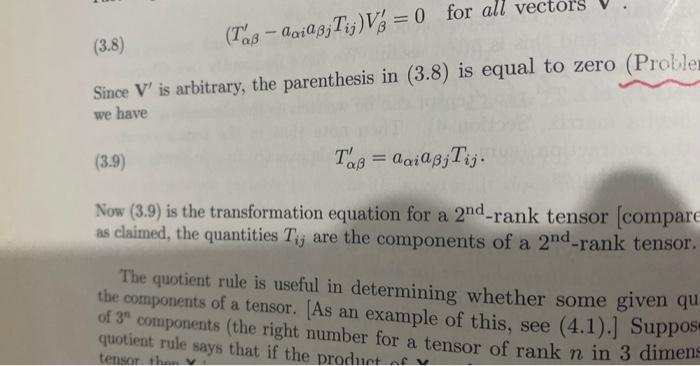 Solved Prove the quotient rule in each of the following | Chegg.com
