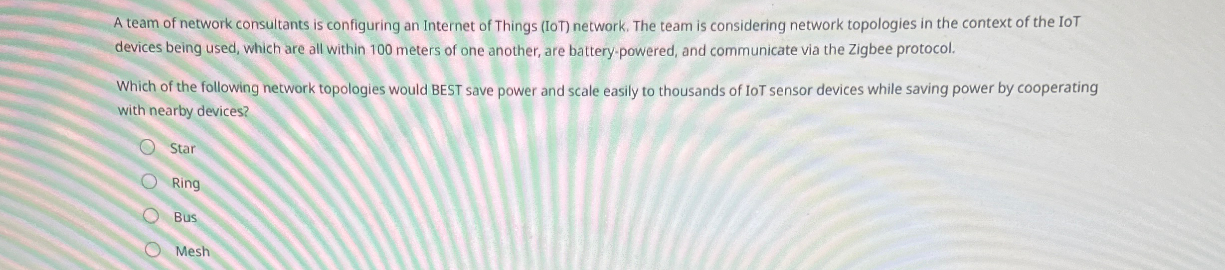 Solved A team of network consultants is configuring an | Chegg.com