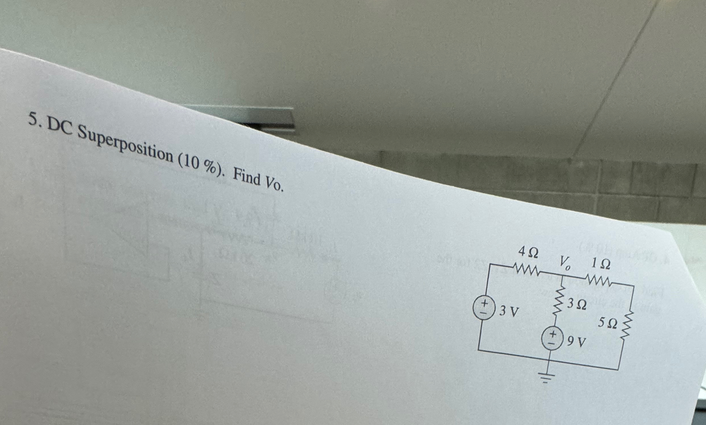 Solved DC Superposition (10%). ﻿Find V0. | Chegg.com
