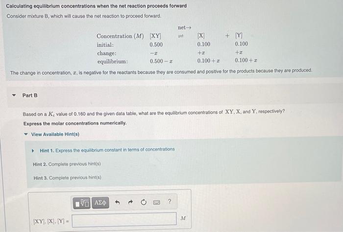 Solved Learning Goal: The reversible reaction | Chegg.com
