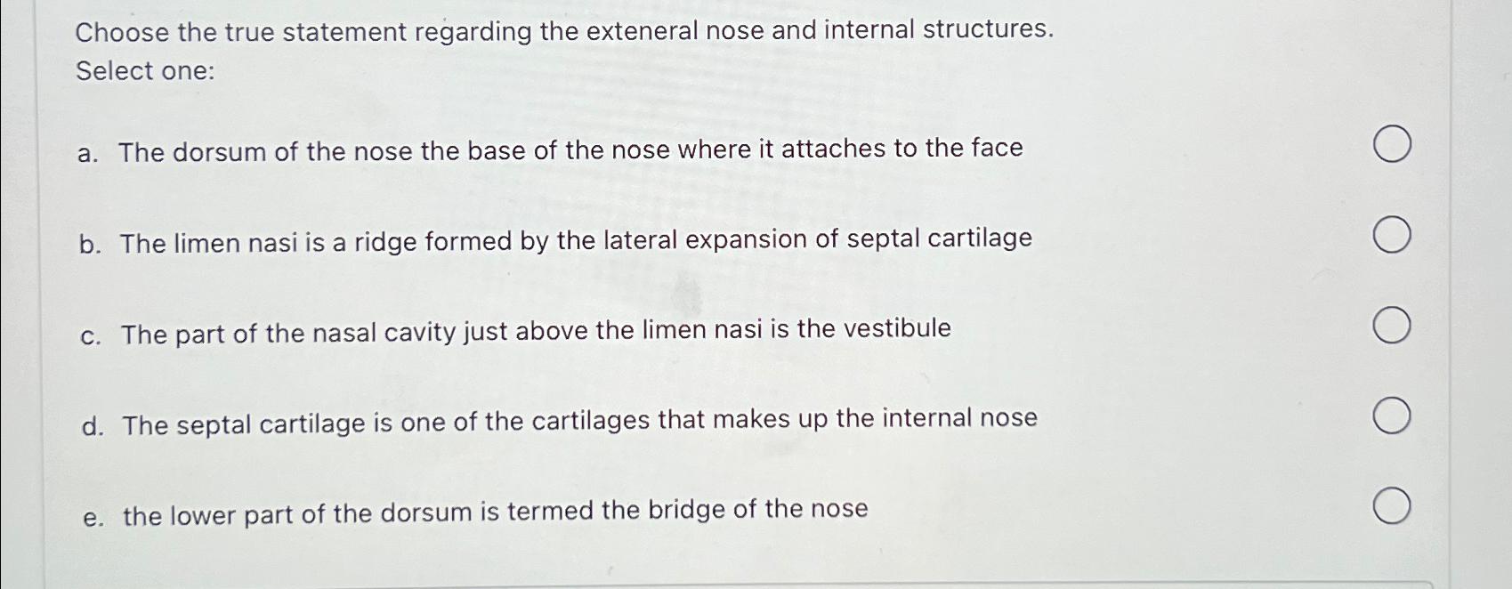 Solved Choose the true statement regarding the exteneral | Chegg.com