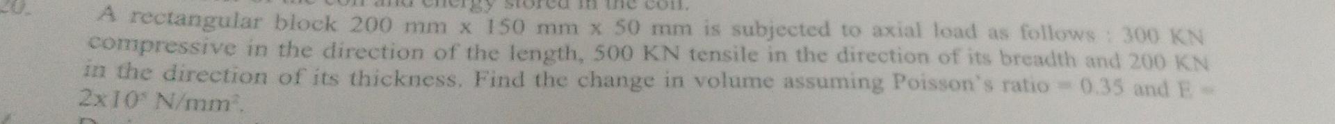 Solved A rectangular block 200 mm x 150 mm x 50 mm is | Chegg.com