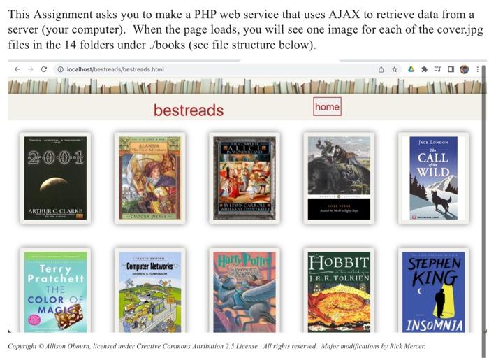 This Assignment asks you to make a PHP web service | Chegg.com