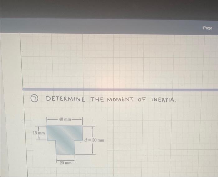 Solved DETERMINE THE MOMENT OF INERTIA. | Chegg.com