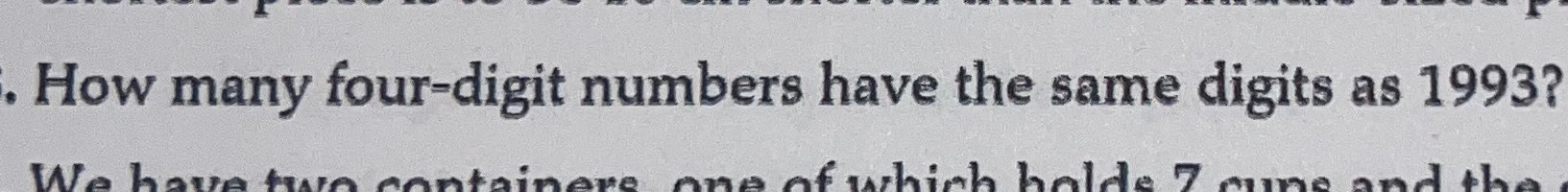 Solved How many four-digit numbers have the same digits as | Chegg.com