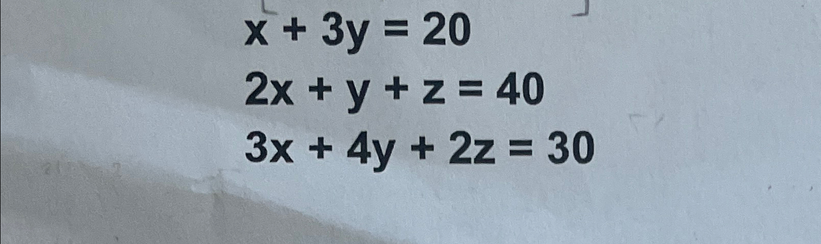 Solved Solve the following systems using matrix inverse | Chegg.com