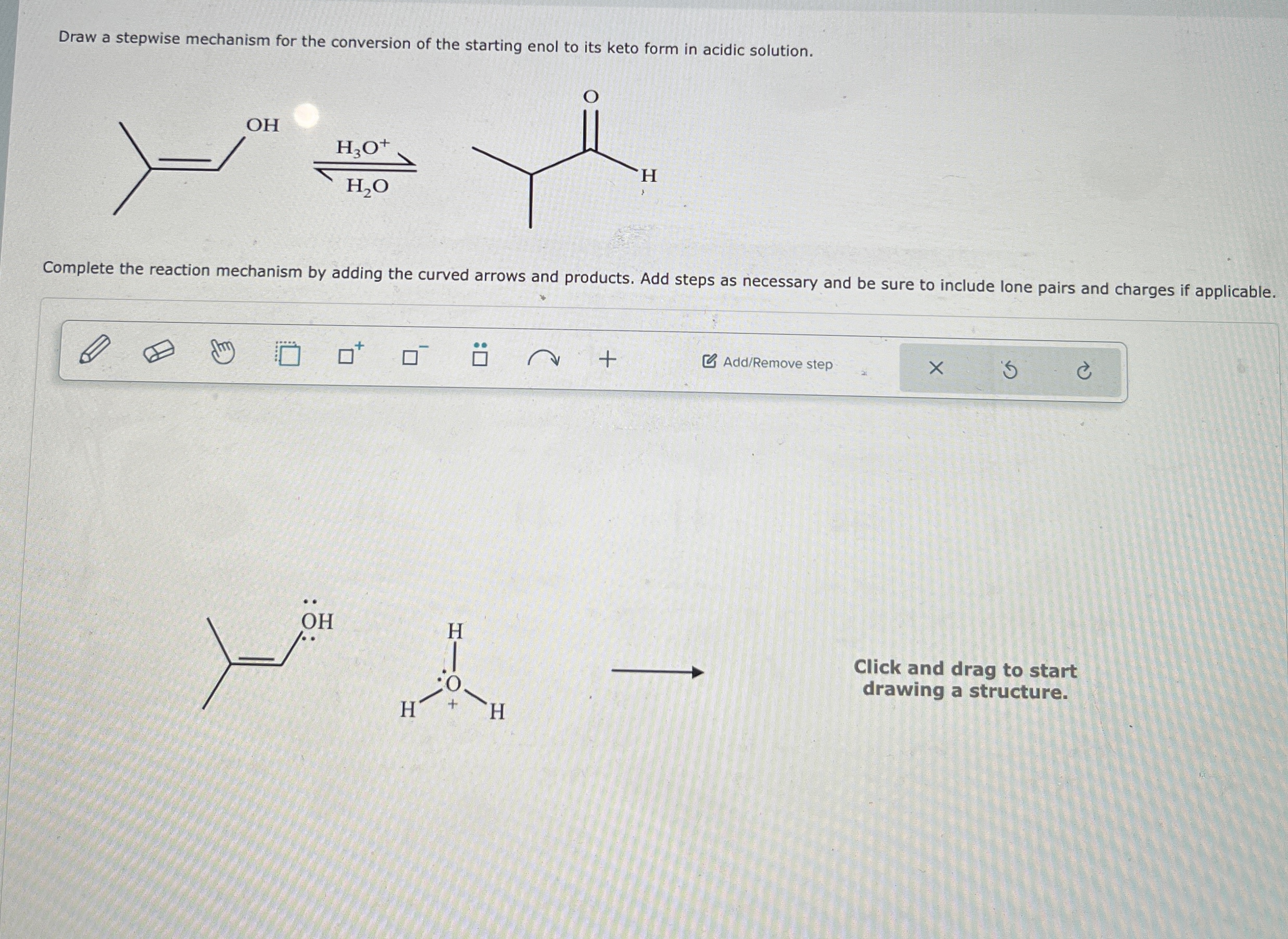 Solved Draw a stepwise mechanism for the conversion of the | Chegg.com