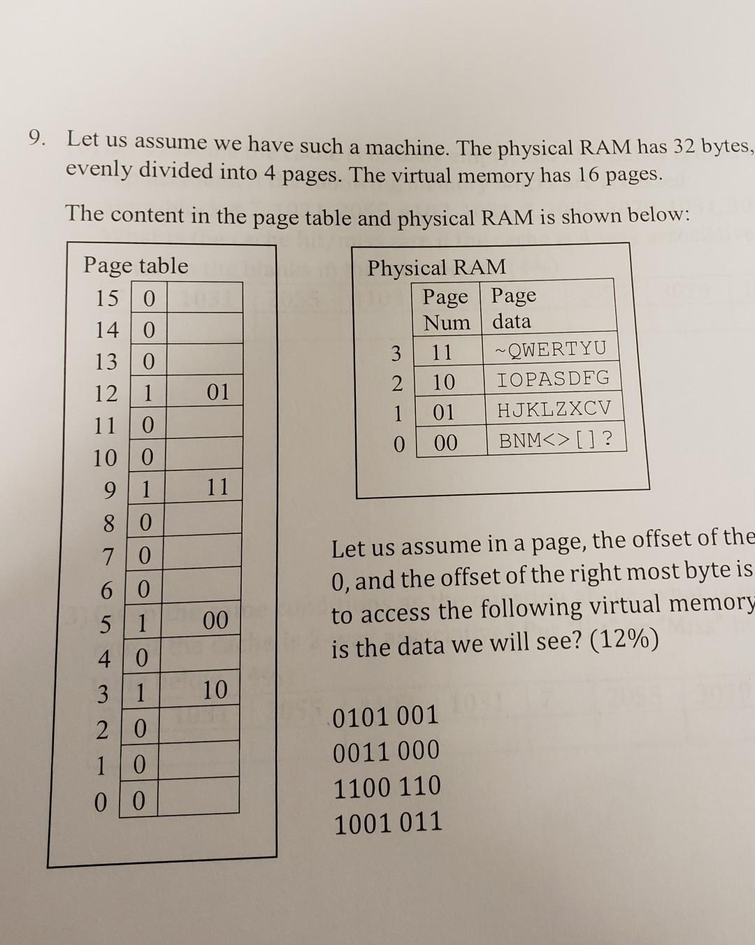 Solved 9. Let us assume we have such a machine. The physical | Chegg.com