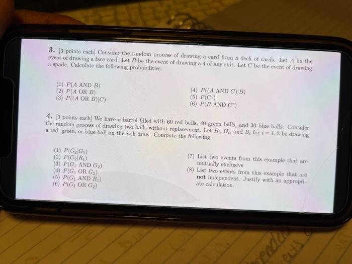 Solved 3. [3 points each] Consider the random process of | Chegg.com