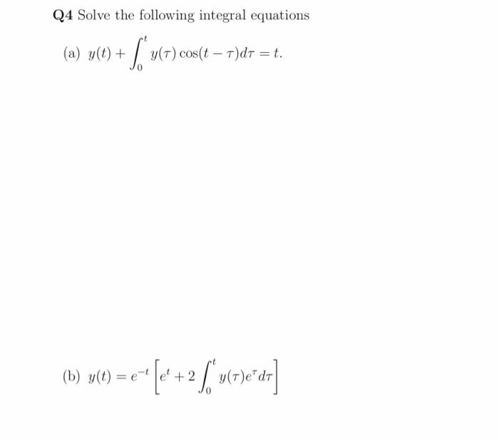 Solved Q3 Solve the following IVPs using the Laplace | Chegg.com