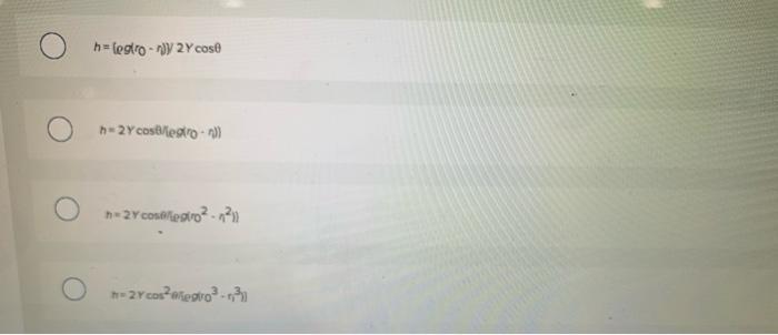Solved A vertical concentric annulus with outer radius ro | Chegg.com